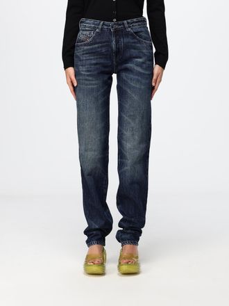 Diesel Jean D-Heel droit taille haute en denim