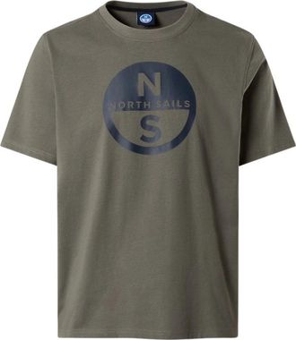 North Sails Big Logo T-shirt - - Tops - Herren - Gr&uuml;n - 2XL