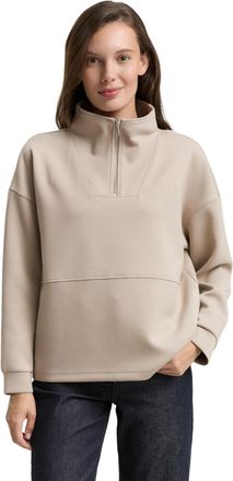 Tom Tailor Damen 1047724 Sweatshirt, 32208-Soft Taupe Grey, XXL