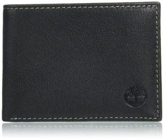 Timberland Herren Leder RFID Blocking Passcase Security Wallet, schwarz, Einheitsgr&ouml;&szlig;e
