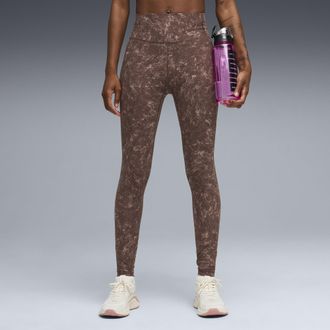 Puma Legging &agrave; imprim&eacute;s CLOUDSPUN Femme, V&ecirc;tements, Marron, XXL