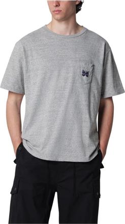 Needles Homme, Tops, Gris, Taille: M S/S Pocket Tee