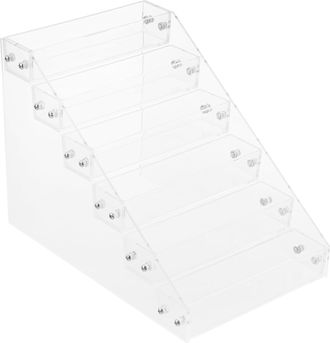 NUOBESTY Nagellack Organizer aus Acryl 6 Stufiges Nagellackregal Transparenter Manik&uuml;re Pr&auml;sentationsst&auml;nder f&uuml;r Kosmetikaufbewahrung im Bad