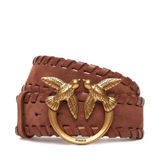 Pinko G&uuml;rtel PINKO Love Berry Weaving Belt H4 20252 PLT01 105461.A2QG Braun