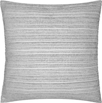 Riva Paoletti Jupiter Kissen mit Polyesterfüllung - Perlmutt Jacquard Chenille Linear Texturiertes Dekokissen (Silber - 50x50cm)