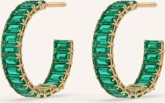 VEYNOU Veynou Creolen Eden Eternity Small Aus 14 Karat Gelbgold Und 4,25ct. Smaragden gold