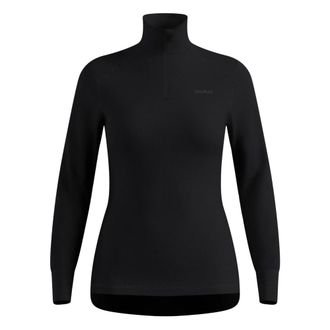 Odlo Active Warm Half-Zip Turtleneck - - Sport - Damen - Schwarzk - S