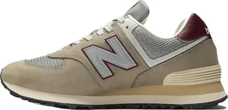 New Balance Baskets Unisexes pour Adulte 574 V2, Pierre aride/Bordeaux monarque, 13.5 Women/12 Men