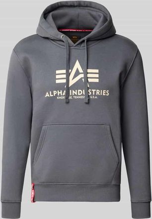 Alpha Industries Regular Fit Hoodie aus Baumwoll-Mix mit Logo-Print