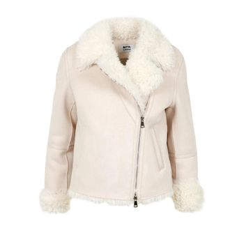 Betta Corradi Jacke aus Kunstpelz und Schaffell - - Jackets - Damen - Beige - L