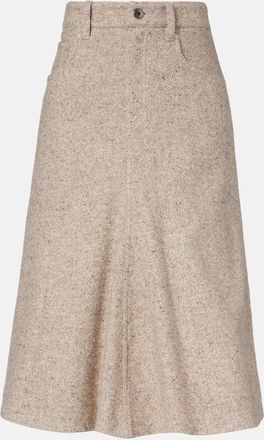 Brunello Cucinelli Midirock Monili aus einem Wollgemisch