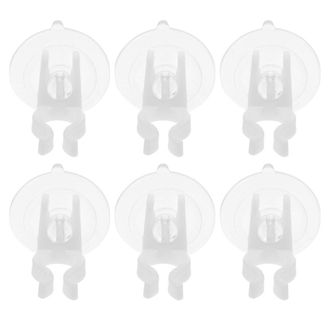 NUOBESTY 6 St&uuml;ck PVC Saugnapf Kerzenhalter f&uuml;r Fensterkerzen Elektrischer Kerzenhalter mit Starkem Halt Saugnapfklemme f&uuml;r Glatte Oberfl&auml;chen Flammenlose LED K