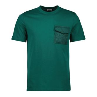 Moncler Homme, Tops, Vert, Taille: M T-shirt poche monogramme Printemps-&Eacute;t&eacute; 2025