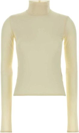 Jil Sander Femme, Pulls, Jaune, Taille: 36 FR Haut &agrave; col montant et manches longues