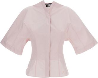 Jacquemus Femme, Blouses et Chemises, Rose, Taille: 38 FR Moisson Shirt