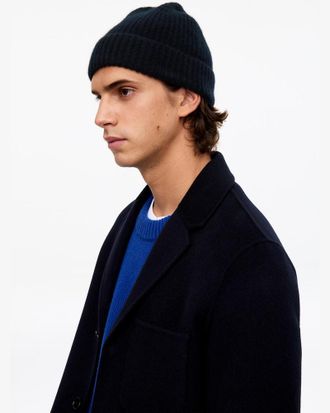 Arket Beanie Aus Kaschmir Und Wolle -Blau