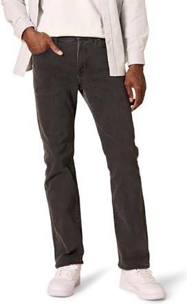 Amazon Essentials Jean Stretch Coupe Droite - Couleurs abandonnées Homme, Noir Délavé, 54W / 30L