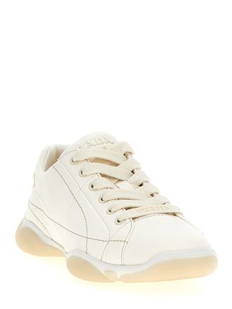 Prada Nappa Leather Sneaker - White