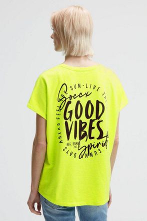 soccx Rundhalsshirt mit l&auml;ngerer R&uuml;ckenpartie