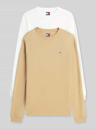 Tommy Jeans Regular Fit Langarmshirts aus reiner Baumwolle im 2er-Pack