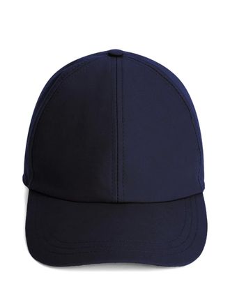 Jil Sander casquette &agrave; logo brod&eacute; - Bleu