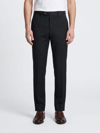 Pantaloni Torino Pantalon chino slim fit en m&eacute;lange de laine &agrave; fermeture d&eacute;centr&eacute;e
