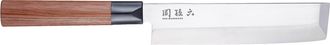 Kai Seki Magoroku Red Wood Griff Nakiri mit red Wood Griff, Klinge 16,5 cm, MGR-0165N