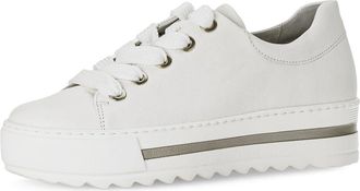 Gabor Damen Low-Top Sneaker, Frauen Halbschuhe,Freizeitschuhe,Turnschuhe,Laufschuhe,schn&uuml;rschuhe,schn&uuml;rer,Latte (Gold),43 EU / 9 UK