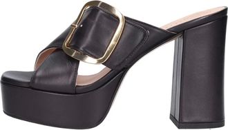 Unisa Femme, Chaussures, Noir, Taille: 38 EU Mule &agrave; talon en cuir