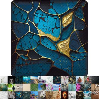 Sanilo Badematte 53 x 53 cm, rutschfeste Duschmatte f&uuml;r Dusche und Badewanne, Antirutschmatte maschinenwaschbar und schimmelresistent (Marmor Cobalt)