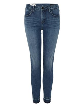OPUS Damen Slim | Slim Jeans Evita URBAN Sky Blue Black, 38 L28