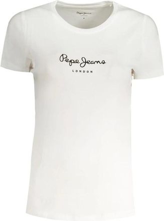 Pepe Jeans London Femme, Tops, Blanc, Taille: 36 FR T-Chemises
