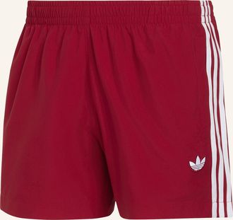 adidas Originals Adidas Originals 3-Streifen Badeshorts rot