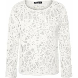 Betty Barclay Pullover mit Lochstrickmuster - - Tops - Damen - Wei&szlig; - M