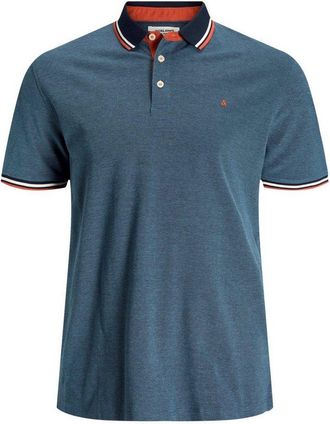 Jack & Jones Poloshirt Jack & Jones Poloshirt &Uuml;bergr&ouml;&szlig;e denimblau melange
