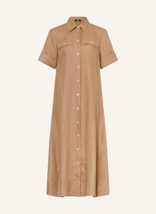 Riani Riani Hemdblusenkleid Aus Leinen braun