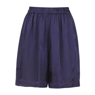 Jucca Shorts Bermuda en cupro - Femme - Shorts - Bleu - Taille: 38 FR