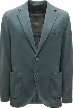 Circolo 1901 Homme, Vestes, Bleu, Taille: XL Giacca Oxford Jacket