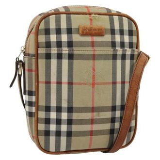 Burberry Sac bandouli&egrave;re Pre-owned en toile - Femme - Pre-owned - Beige - Taille: ONE Size
