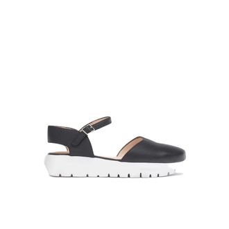Wonders St&auml;dtische Babi Sandale mit seitlichem Schnallenverschluss - - Shoes - Damen - Schwarzk - 37 EU