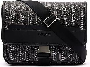 Lacoste Nh4411lx Sac monogramme pour homme Noir Gris Taille unique, monogramme, noir, gris, Taille unique