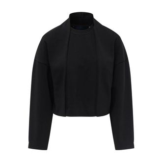 Sportmax Damen, Sweatshirts & Hoodies, Schwarzk, LGr&ouml;&szlig;e