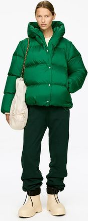 Arket Gefütterte Steppjacke -Grün