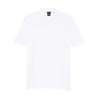 HUGO BOSS Vertikal gestreiftes Poloshirt - - Tops - Herren - Wei&szlig; - 2XL