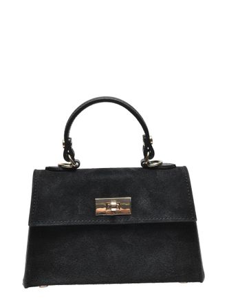Anna Luchini Schwarz Rindsledertasche