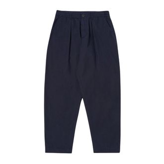 Universal Works Homme, Pantalons, Bleu, Taille: W32 Pantalon de Sport Pliss&eacute; Bleu Marine