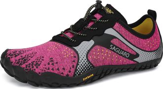 Saguaro Barfußschuhe Herren Damen Barfussschuhe Traillaufschuhe Zehen Training Fitnessschuhe Outdoor Barfuss Wanderschuhe Atmungsaktiv Schnell Trocknend Bades