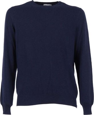 Settefili Cashmere Homme, Pulls, Bleu, Taille: L Girocollo Spalla Francese 1 Filo