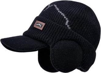 Generic Bonnet Femme Hiver Bonnet Femme Chapeau Femme Hiver Confortable Classique - Bonnet Cyclisme Homme Hiver, Coupe-Vent et Chaud, Id&eacute;al pour D&eacute;placements 