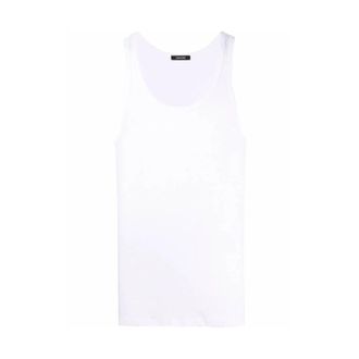 Tom Ford Wei&szlig;es &auml;rmelloses Tanktop aus Baumwollmischung - - Tops - Herren - Wei&szlig; - L
